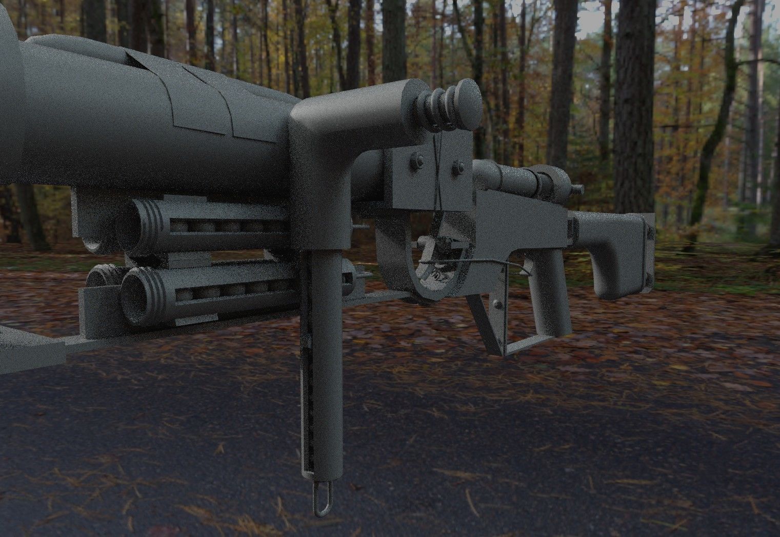 3D model Homemade rifle on bolon CO2 VR / AR / low-poly | CGTrader