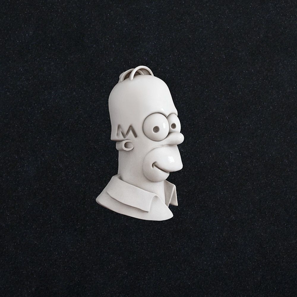 Homer Simpson 3D model 3D printable | CGTrader