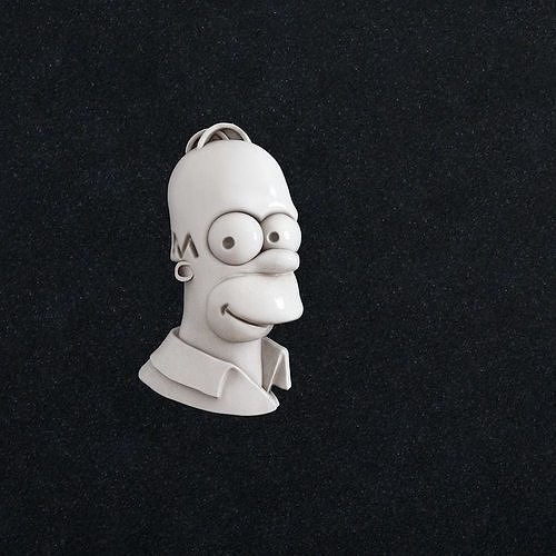 Homer Simpson 3D model 3D printable | CGTrader