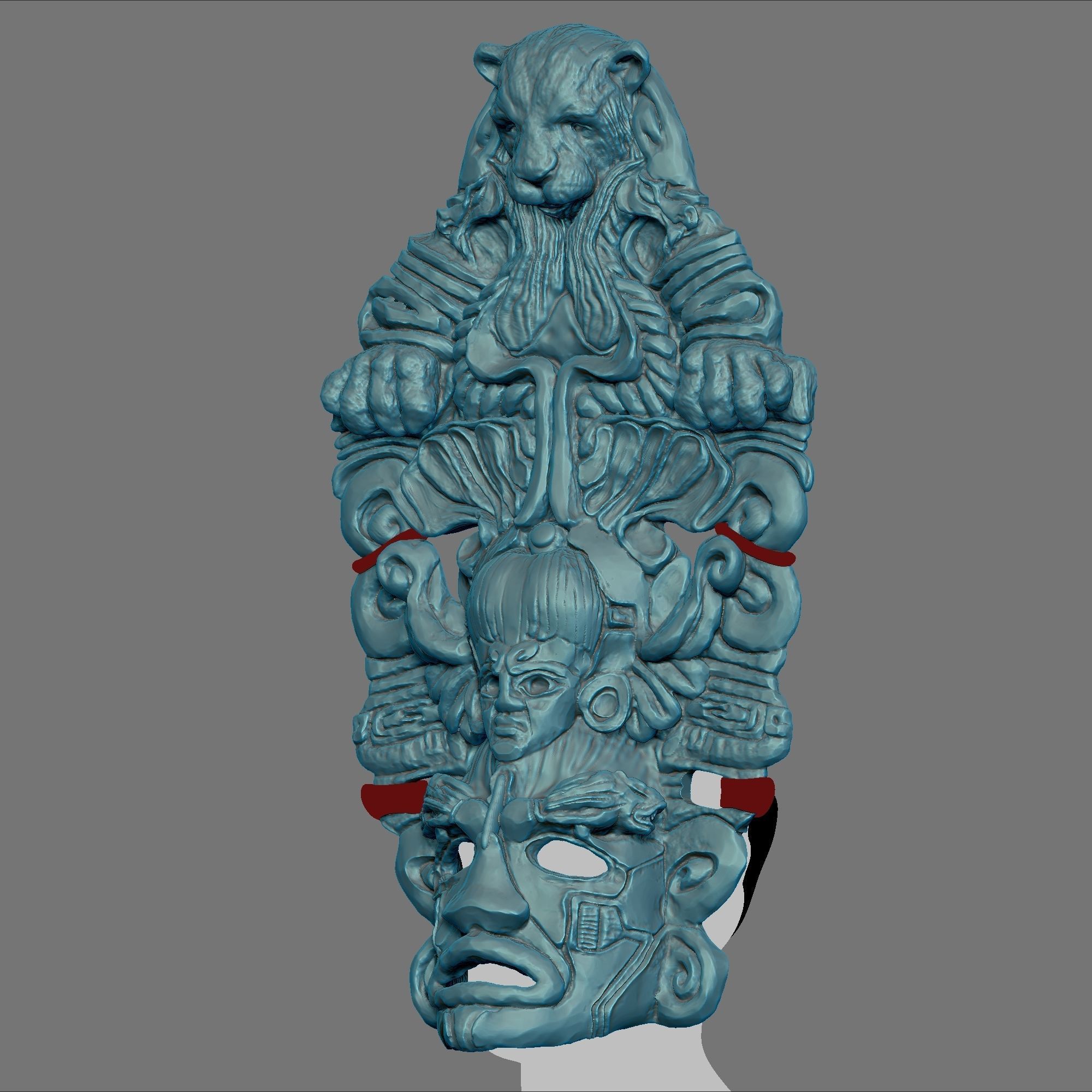Maya Mask 3D model 3D printable | CGTrader
