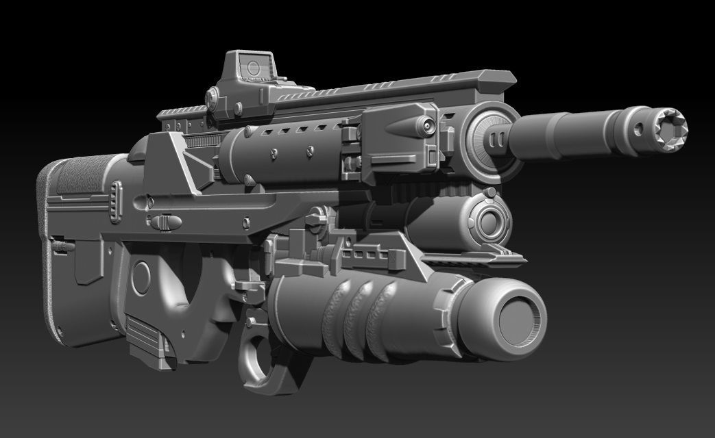 SciFi Weapons Locker and guns 3D model 3D printable | CGTrader