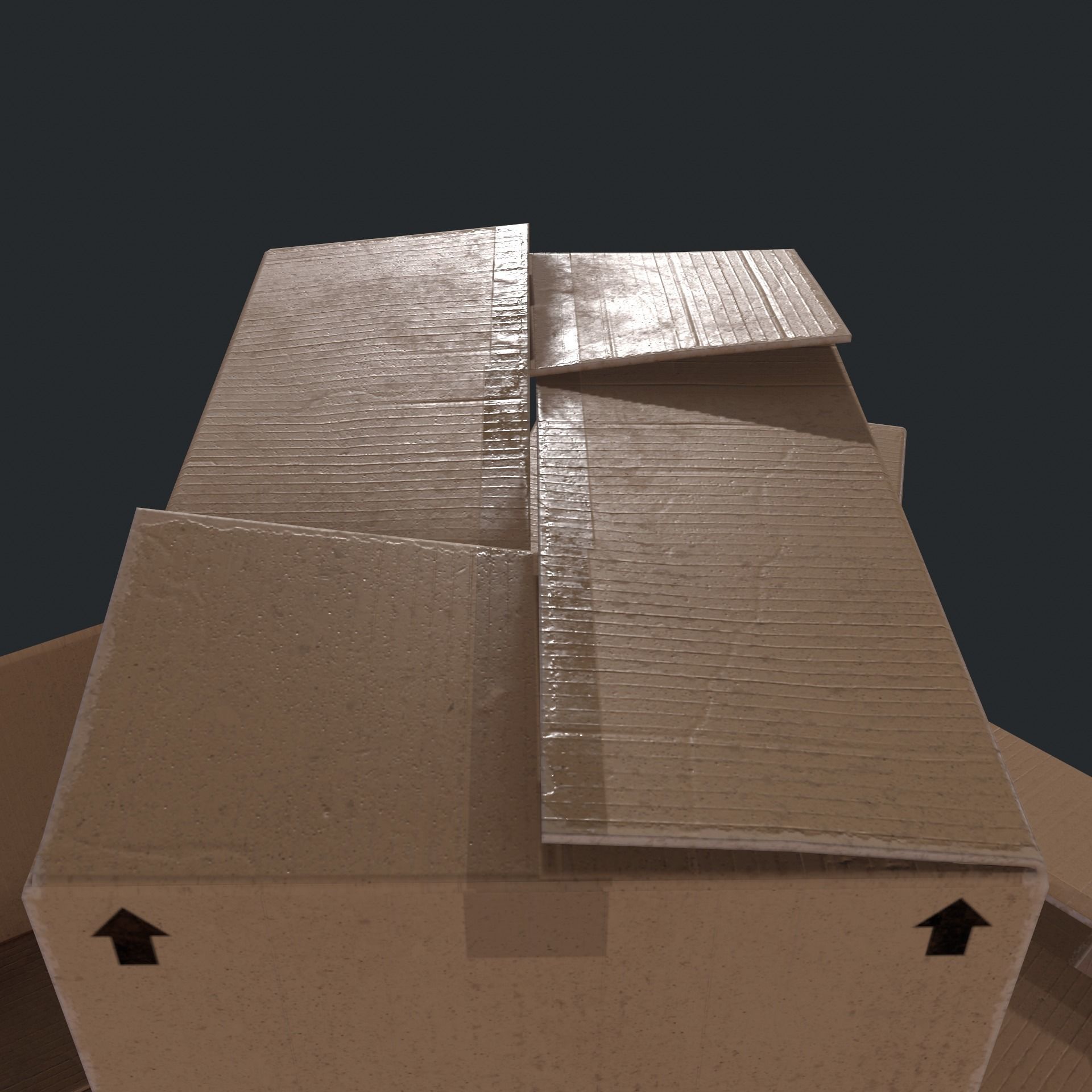 3D model Cardboard box VR / AR / low-poly | CGTrader