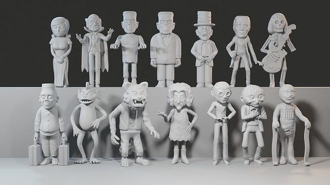 Mad Monster Party 3D model 3D printable | CGTrader