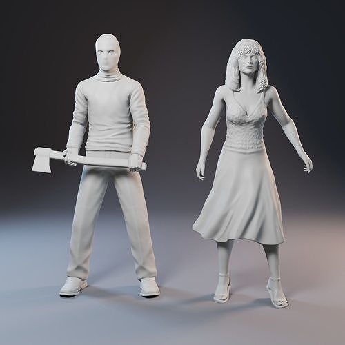 Prom Night characters 3D model 3D printable | CGTrader