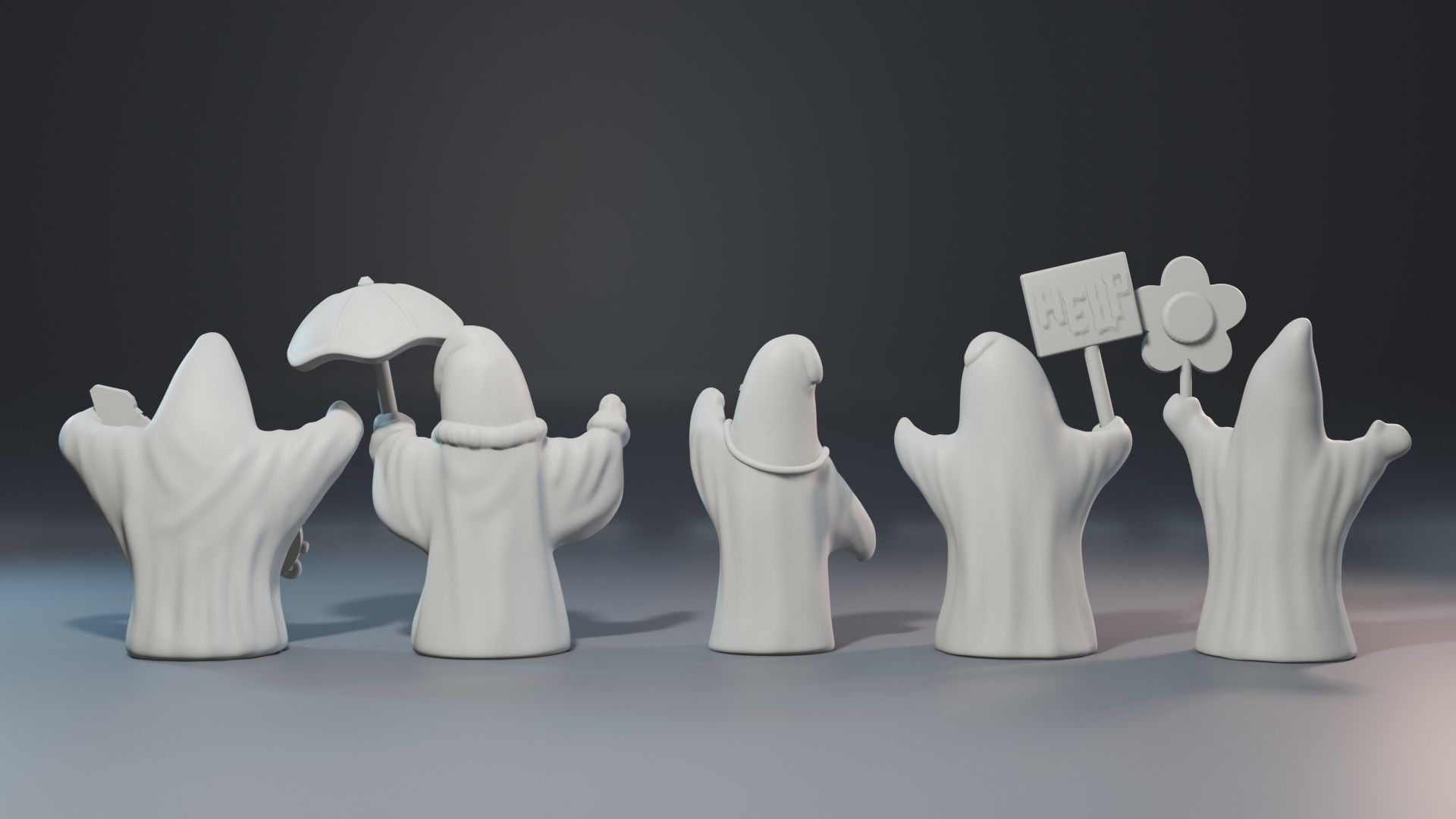 Kooky Spookys 3D model 3D printable | CGTrader