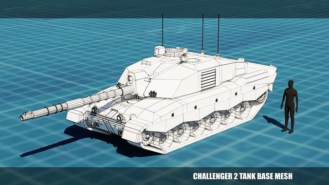 3D model Challenger 2 TANK BASE MESH VR / AR / low-poly | CGTrader
