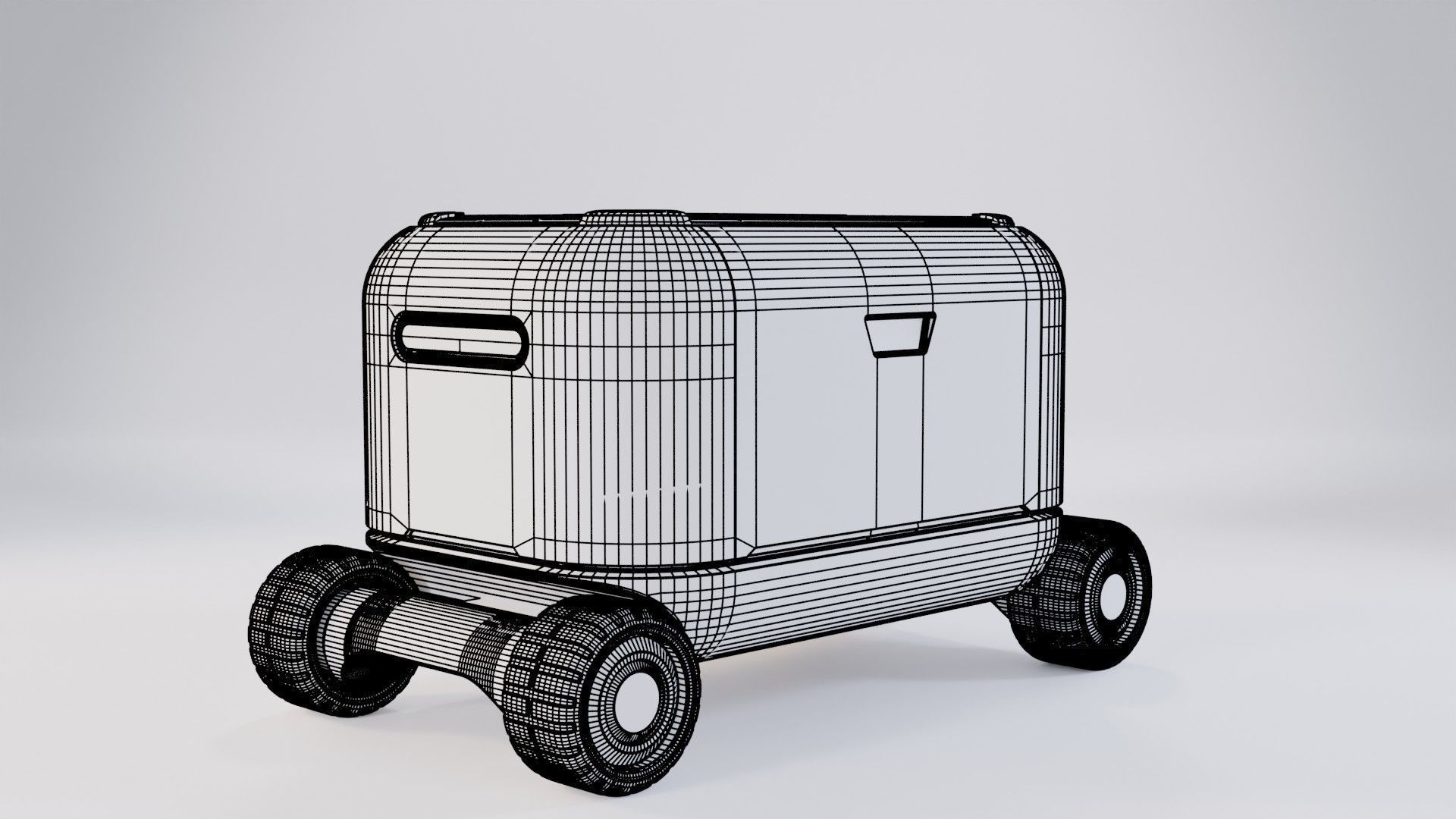 3D model Futuristic Delivery Bot VR / AR / low-poly | CGTrader