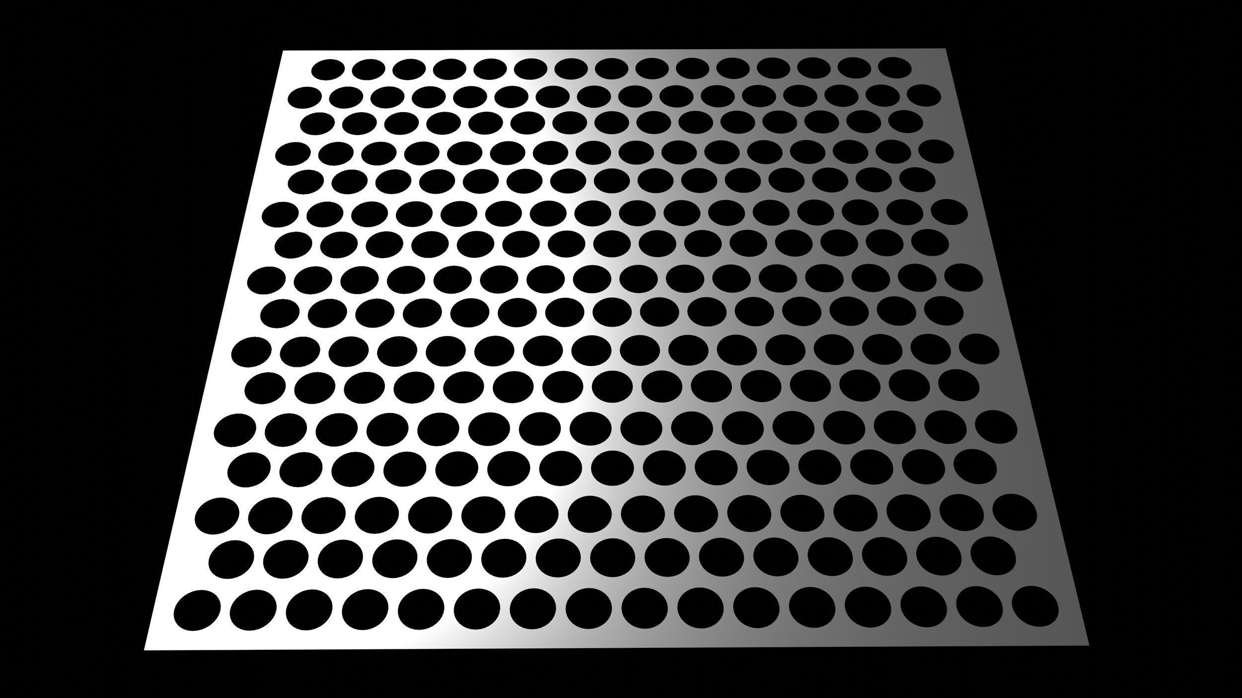 Perforated panel with 50 percent of opening 3D model | CGTrader