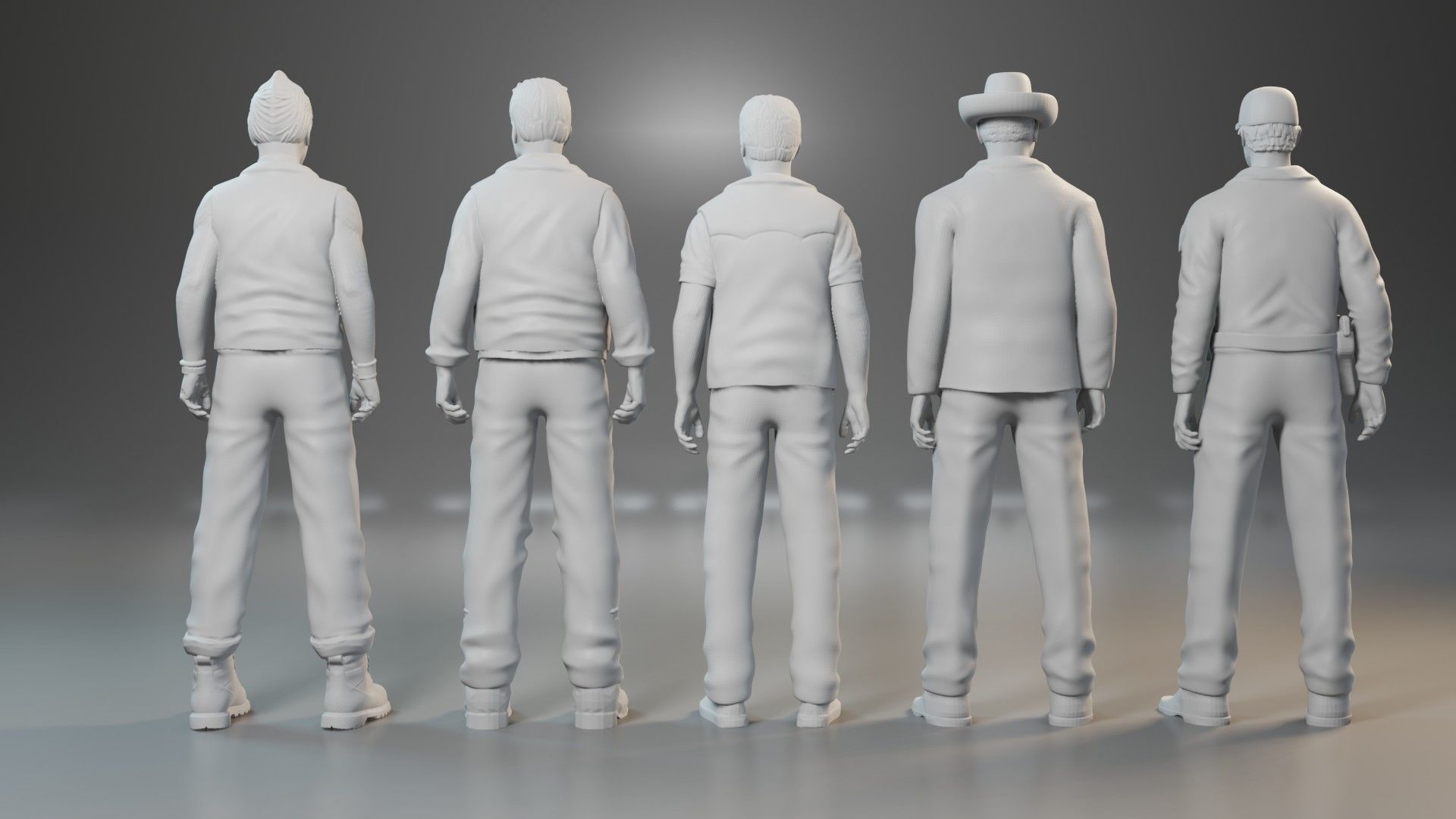 The Wraith group of figurines 3D model 3D printable | CGTrader