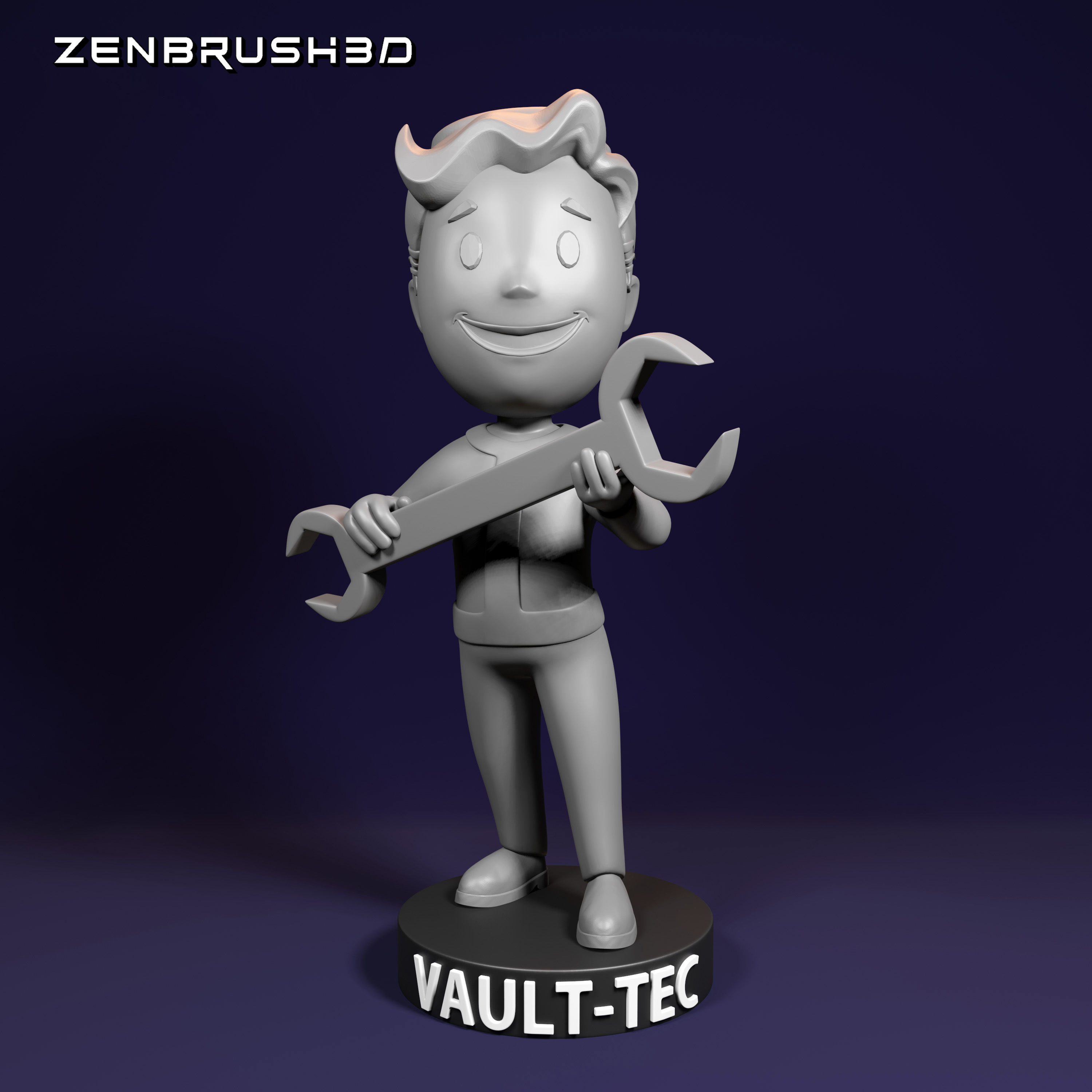 BOBBLEHEAD REPAIR - FALLOUT 4 3D model 3D printable | CGTrader