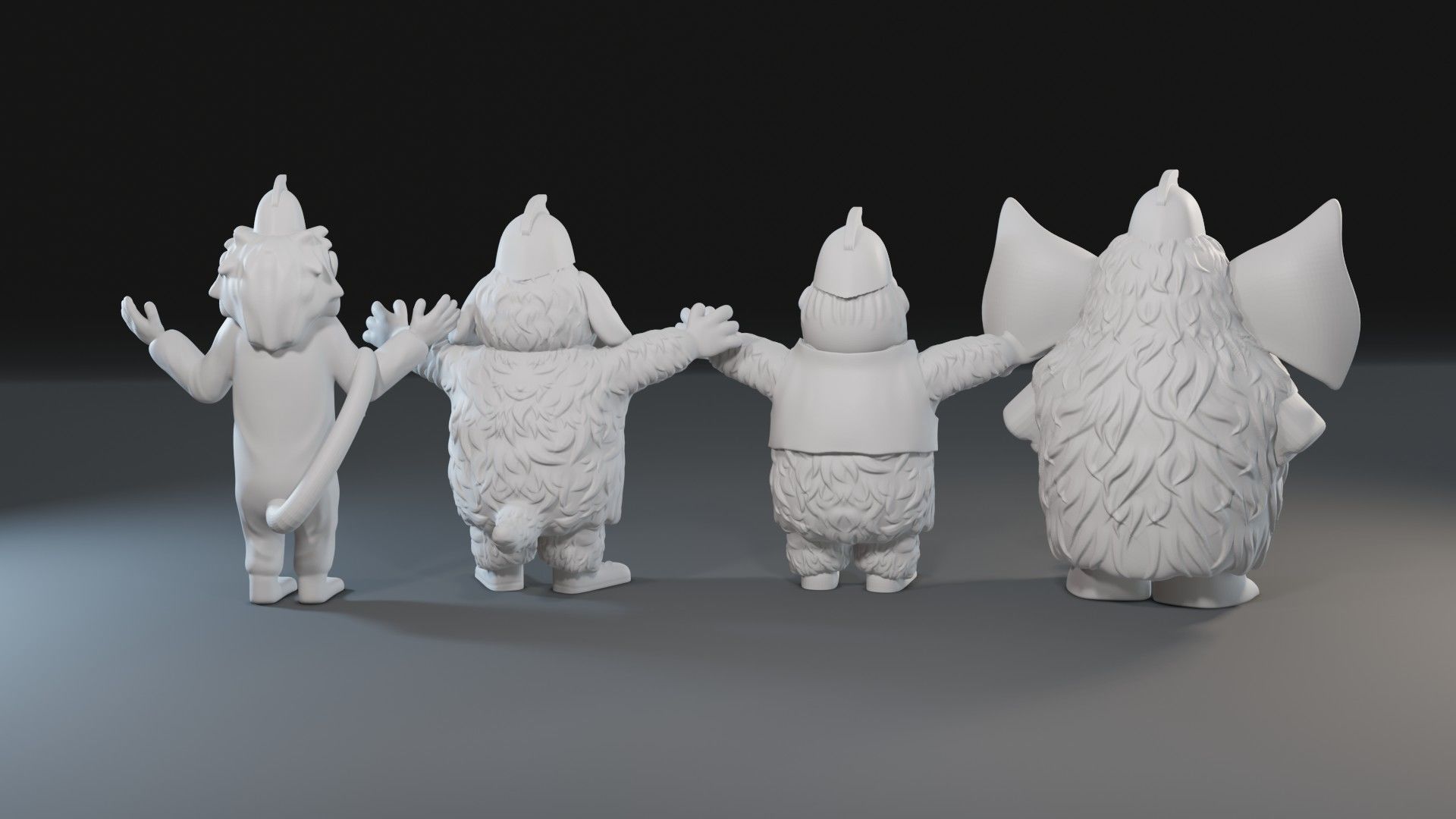 The Banana Splits 3D model 3D printable | CGTrader