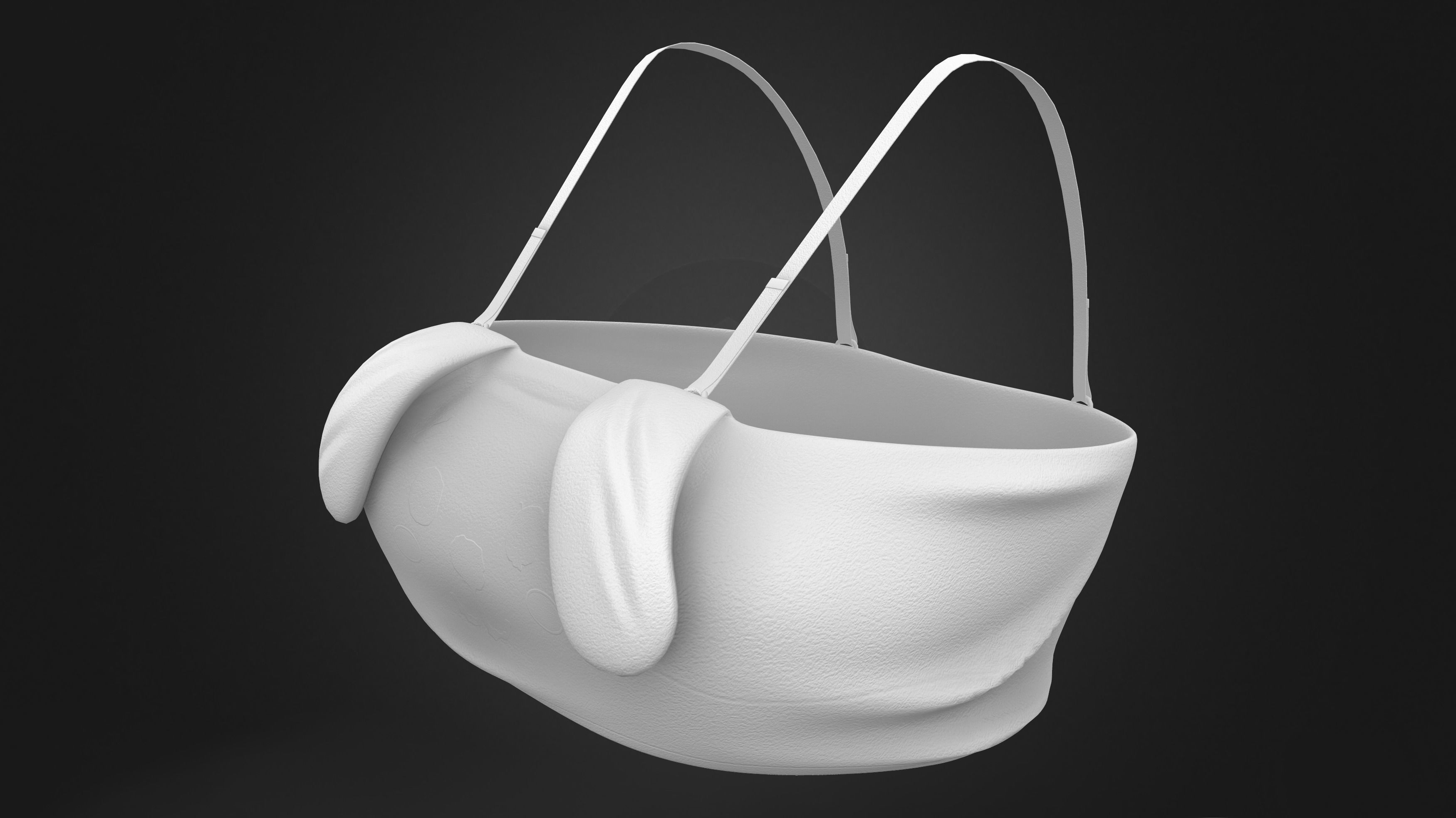 3D model Plush Bralet Top VR / AR / low-poly | CGTrader