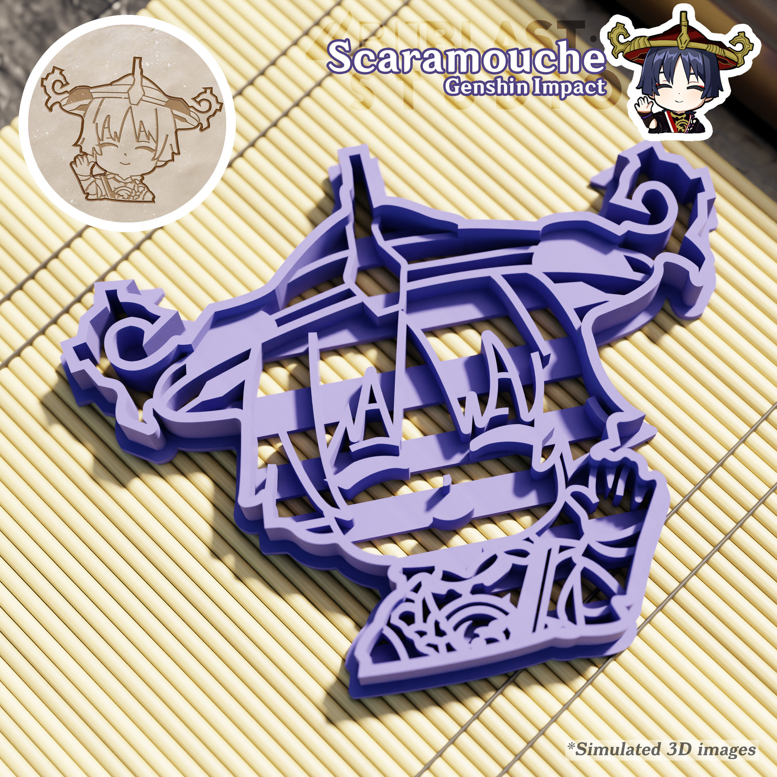 Genshin Impact Cookie Cutters Pack 2 3D model 3D printable | CGTrader