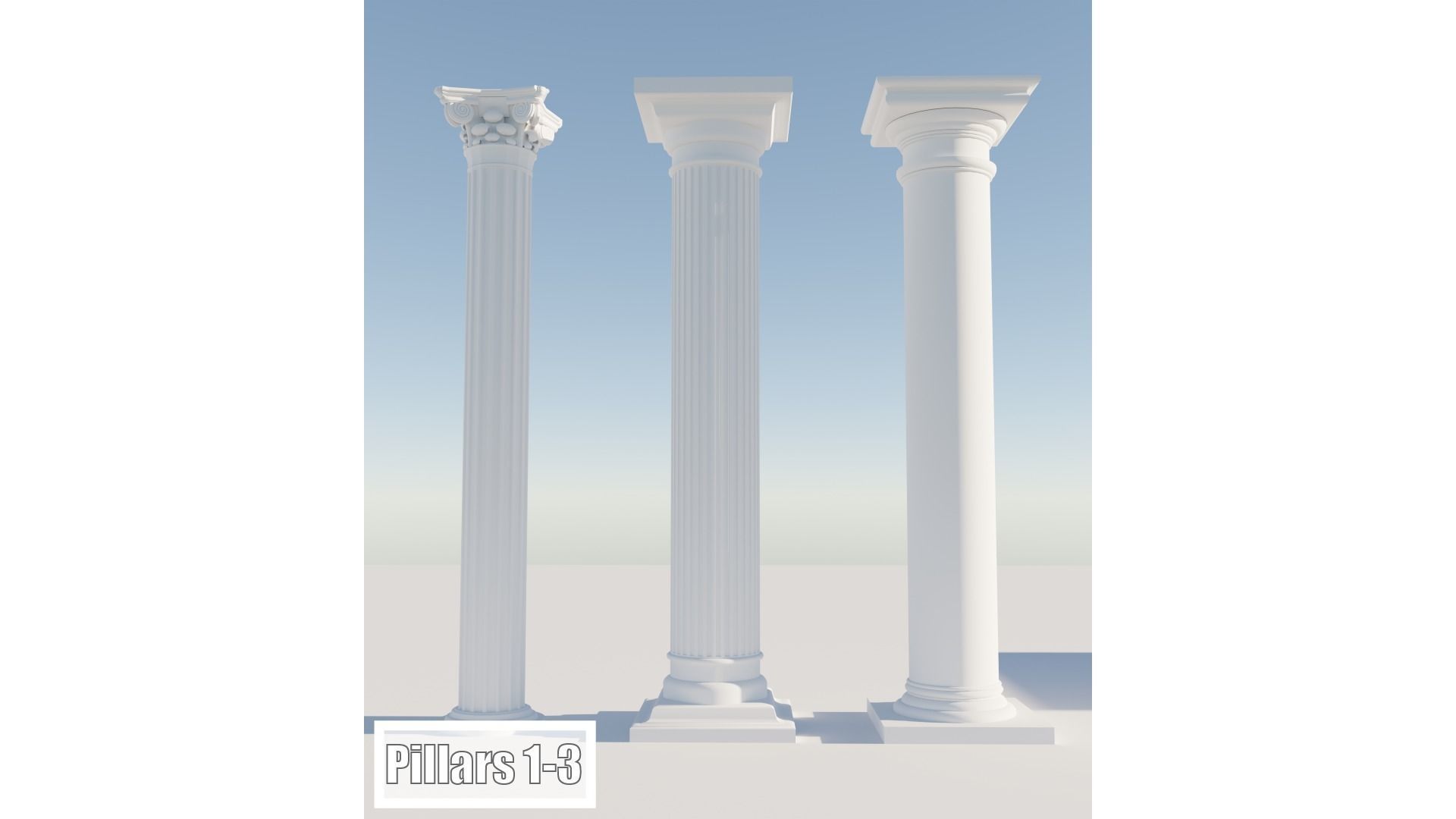 Greek Asset Pack and Statues 3D model | CGTrader