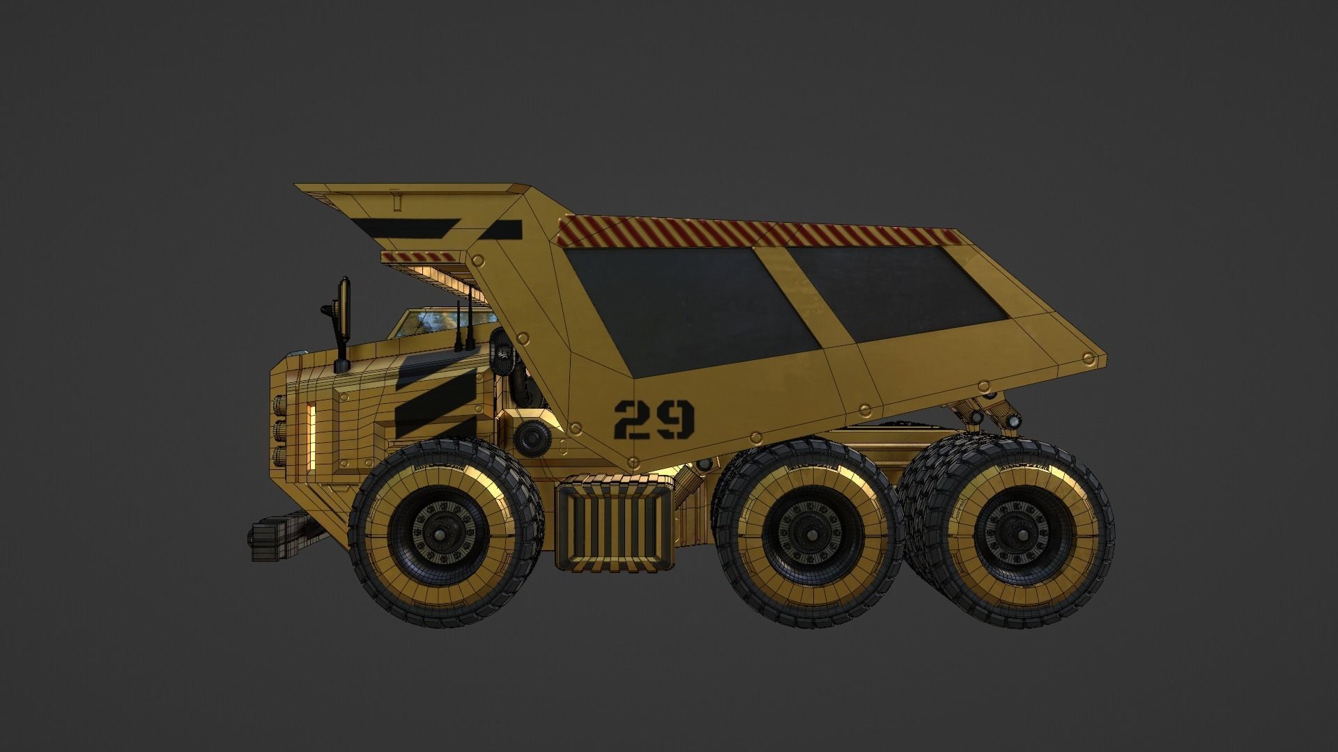 3D model Concept Haul Truck VR / AR / low-poly | CGTrader