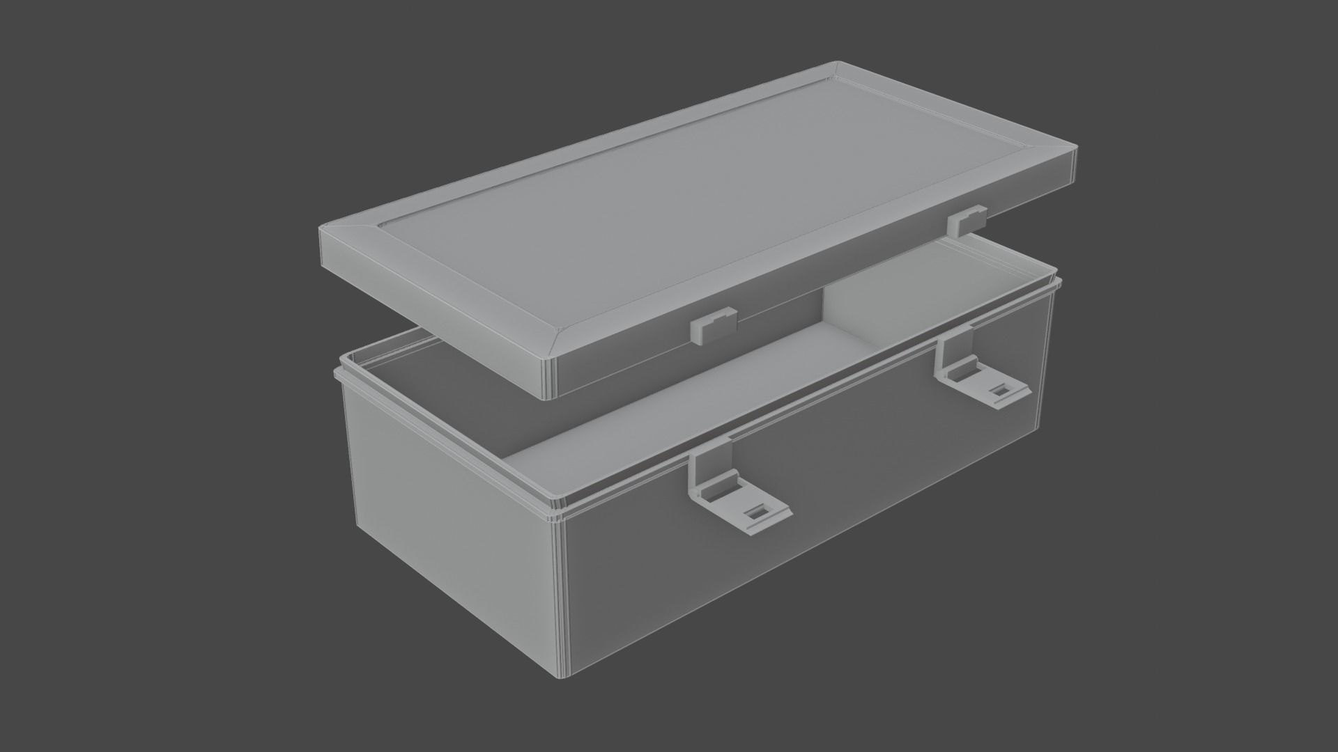 3D model Transparent plastic box VR / AR / low-poly | CGTrader