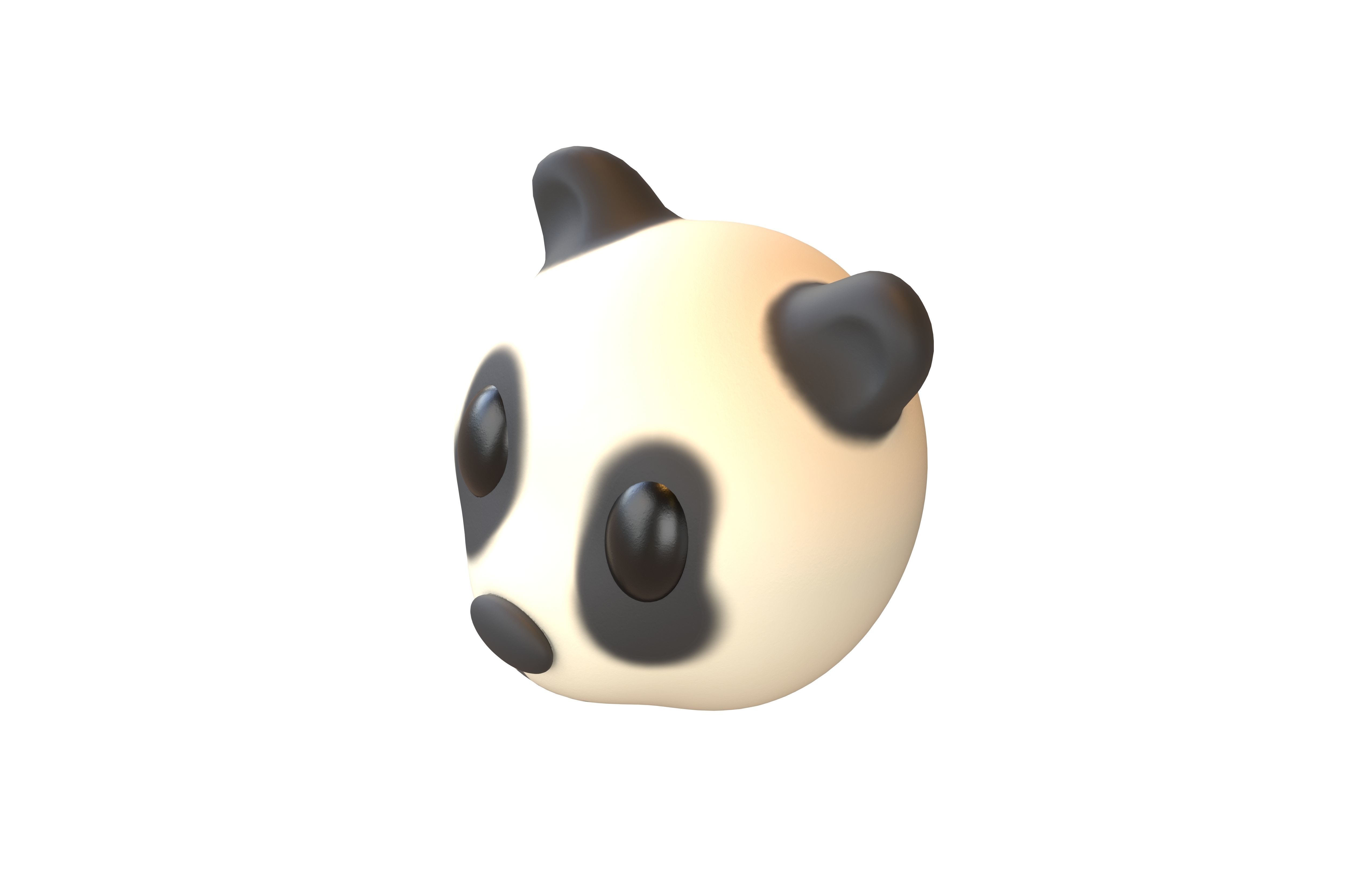 3D model Cartoon Animals Panda Head v1 001 VR / AR / low-poly | CGTrader