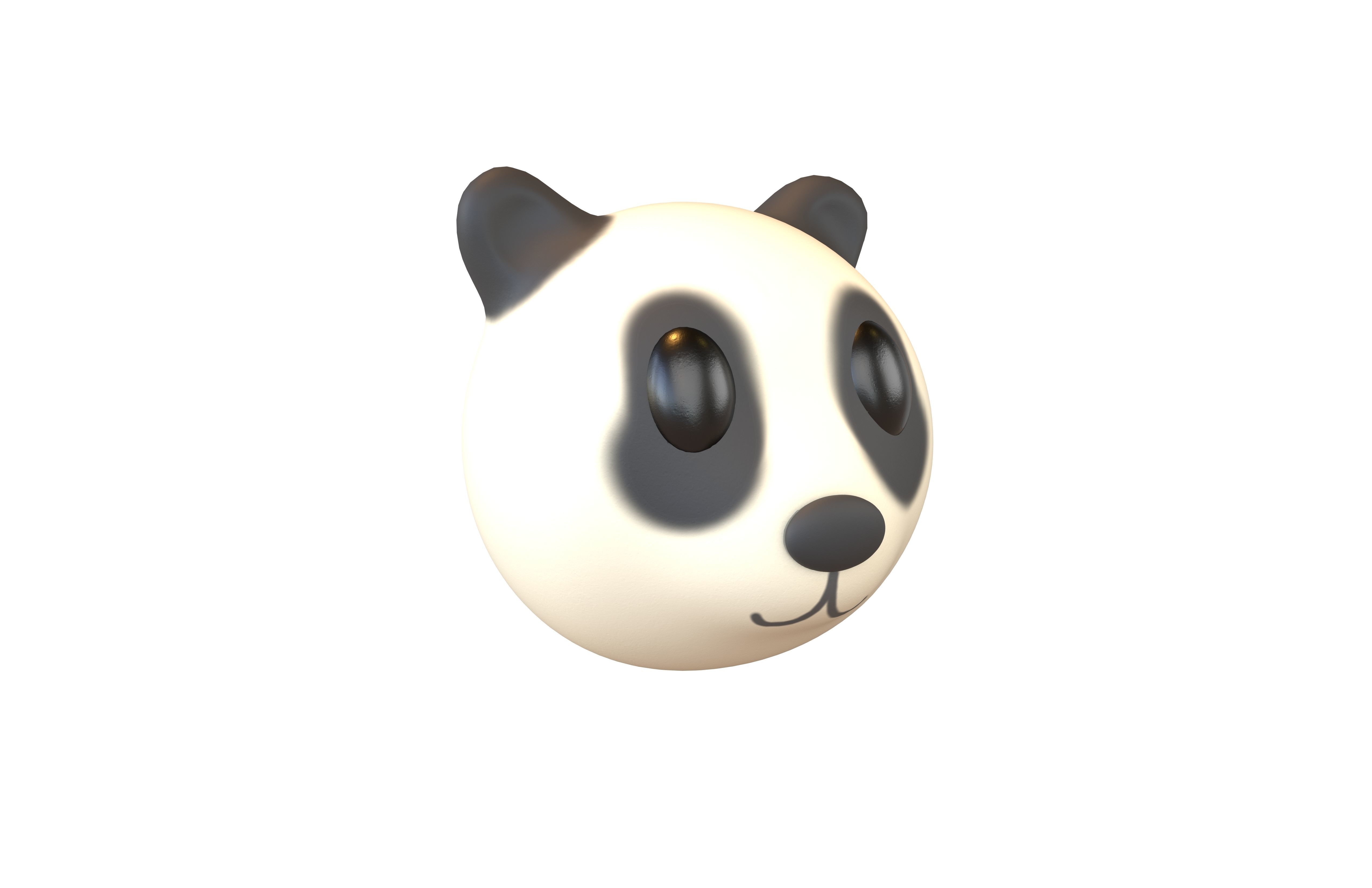3D model Cartoon Animals Panda Head v1 001 VR / AR / low-poly | CGTrader