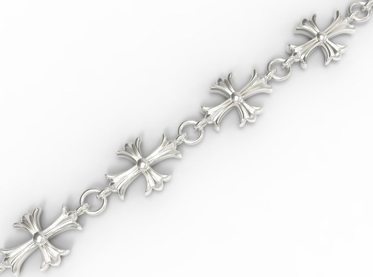 chain crosses 3D model 3D printable | CGTrader