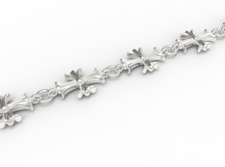 chain crosses 3D model 3D printable | CGTrader