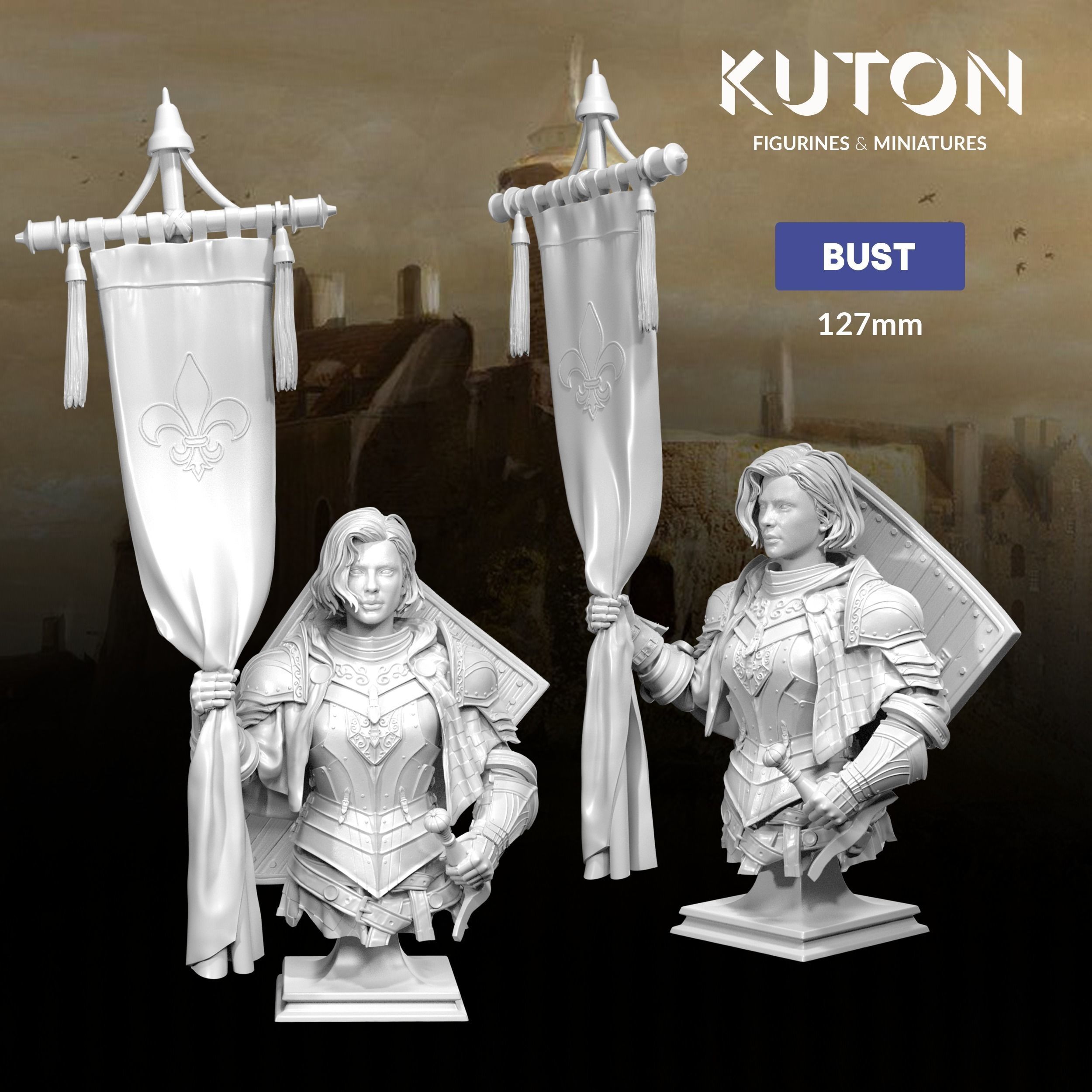 Joan of Arc 3D model 3D printable | CGTrader