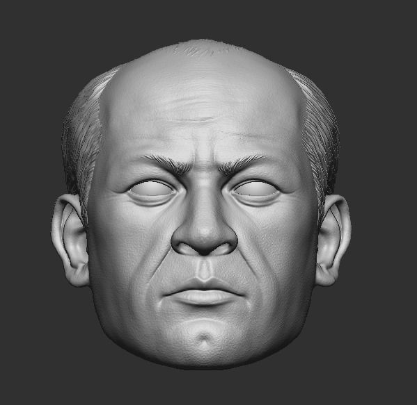 Jackson pollock head 3D model 3D printable | CGTrader