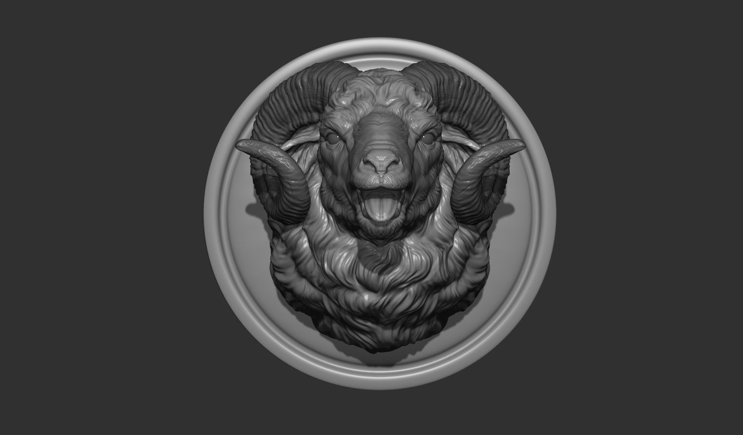 Bleating ram head 3D model 3D printable | CGTrader