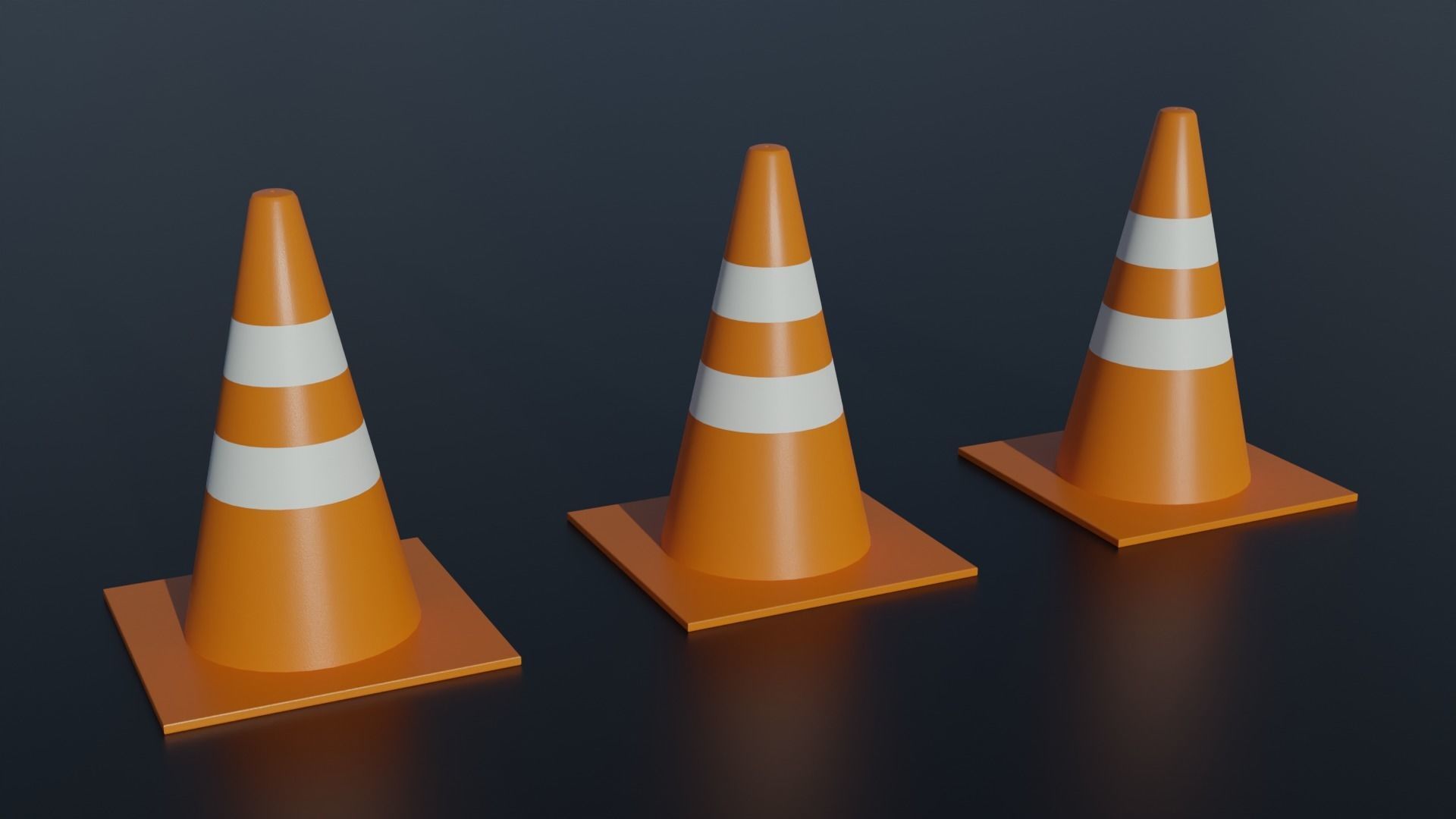 3D model Traffic Cone - low poly - Game Ready Low Poly - 3D VR / AR ...