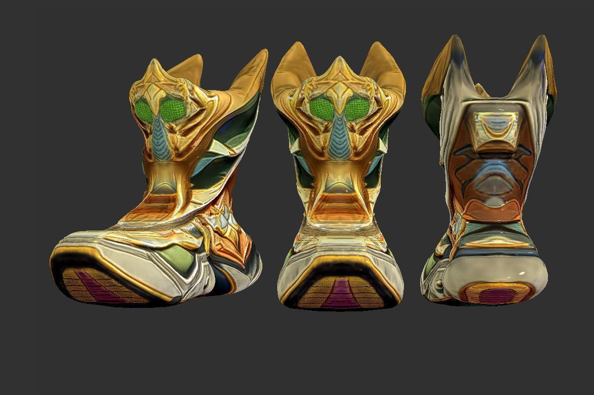3D model Cosmic boots VR / AR / low-poly | CGTrader