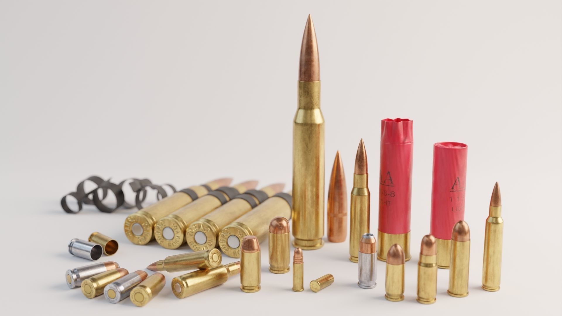 Pack of common ammunition 3D model | CGTrader