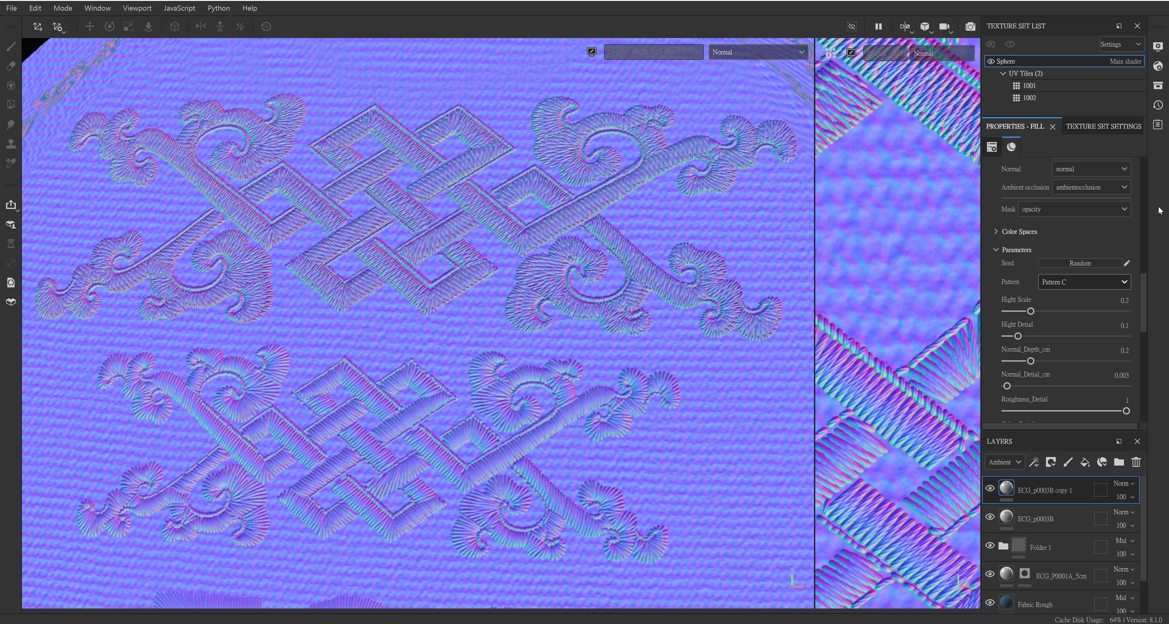 EmbroideryCG Pattern p0003B Ornament Borders Texture | CGTrader