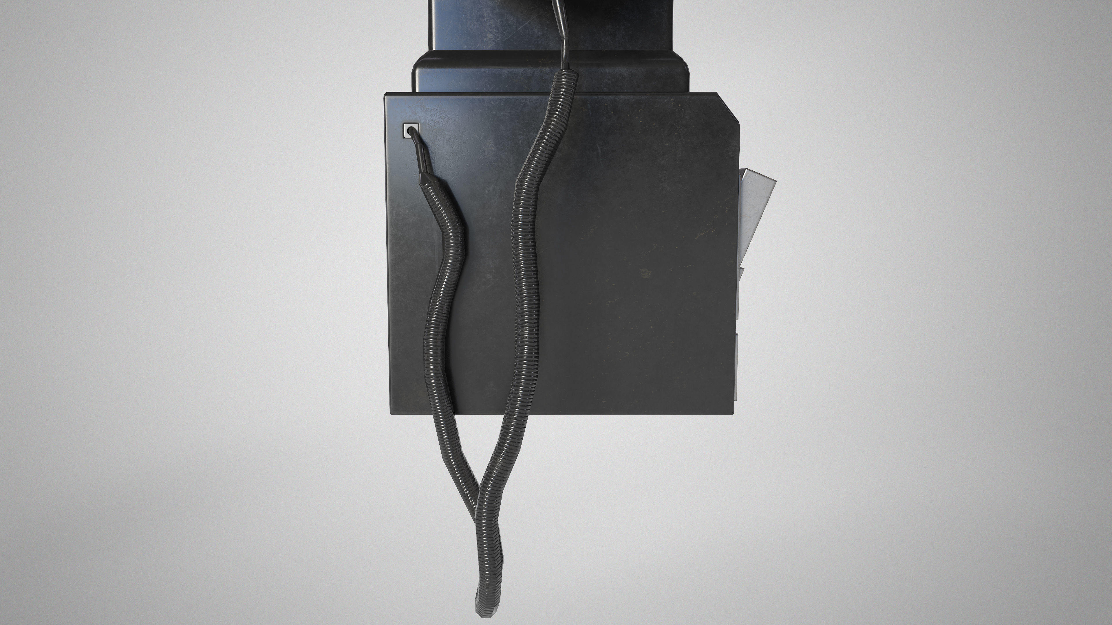 3D model Vintage Payphone Crosley - Retro American 1950 Pay Phone VR ...
