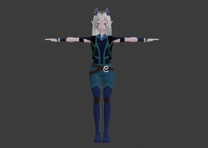 Rayla from The Dragon Prince 3D Model High Poly 3D Model 3D model ...