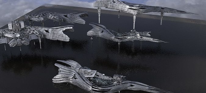 Hybrid base design Exterior Ship 7 3D model | CGTrader