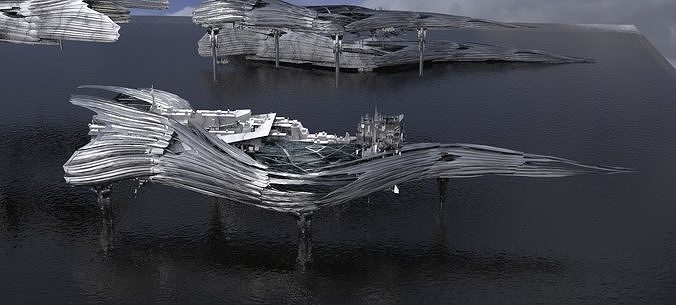 Hybrid base design Exterior Ship 10 3D model | CGTrader