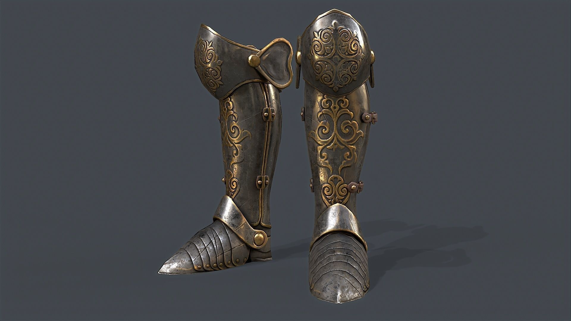 3D model Armor Boot VR / AR / low-poly | CGTrader