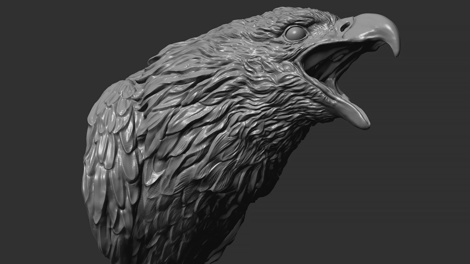 Bald Eagle head 3D model 3D printable | CGTrader