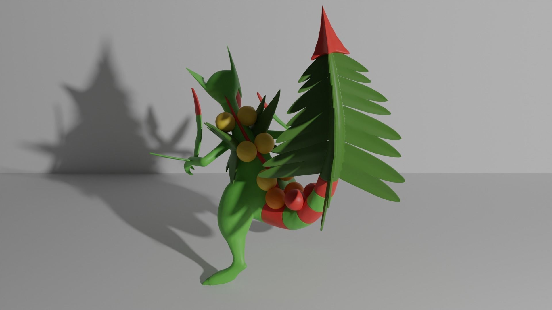 Mega Sceptile pokemon 3D print model 3D model 3D printable | CGTrader
