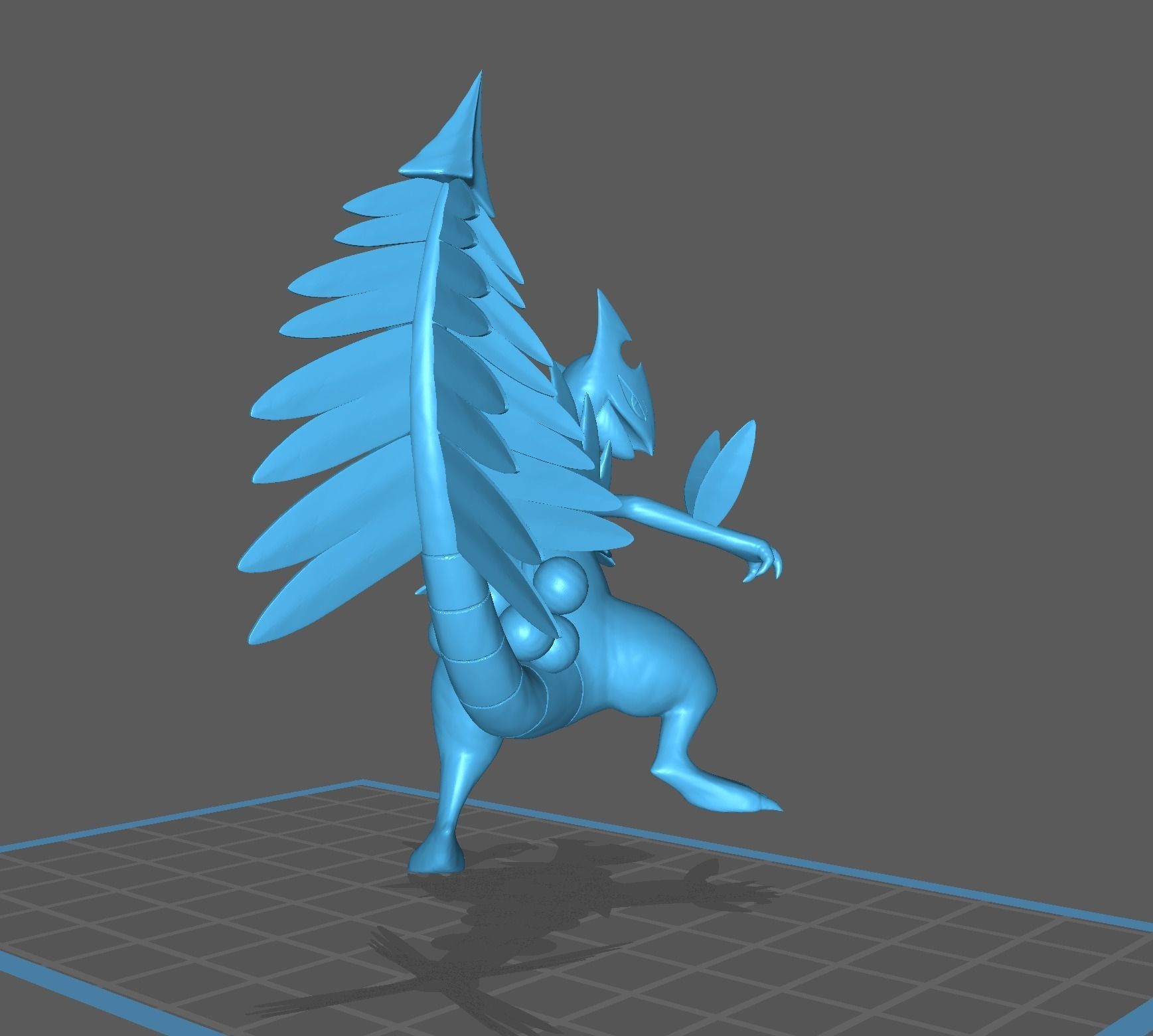 Treecko Grovyle Sceptile And Mega 3d Print Model 3d Model 3d Printable