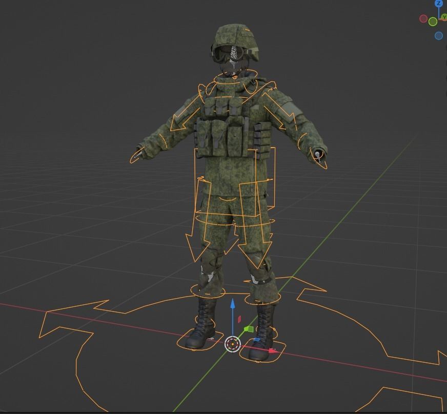 3D model Modern Russian Soldier Ratnik VR / AR / low-poly | CGTrader