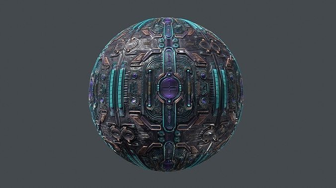 Cyberpunk Seamless PBR Texture 19 Texture | CGTrader