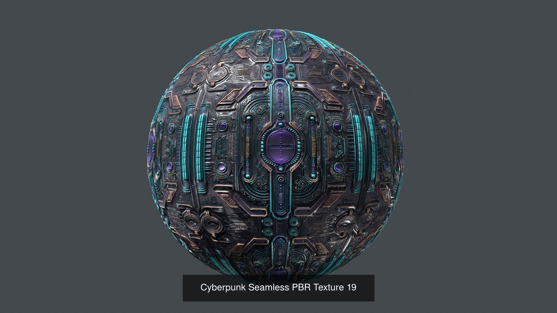20 Cyberpunk Seamless PBR Texture Pack 01 3D Model Collection | CGTrader