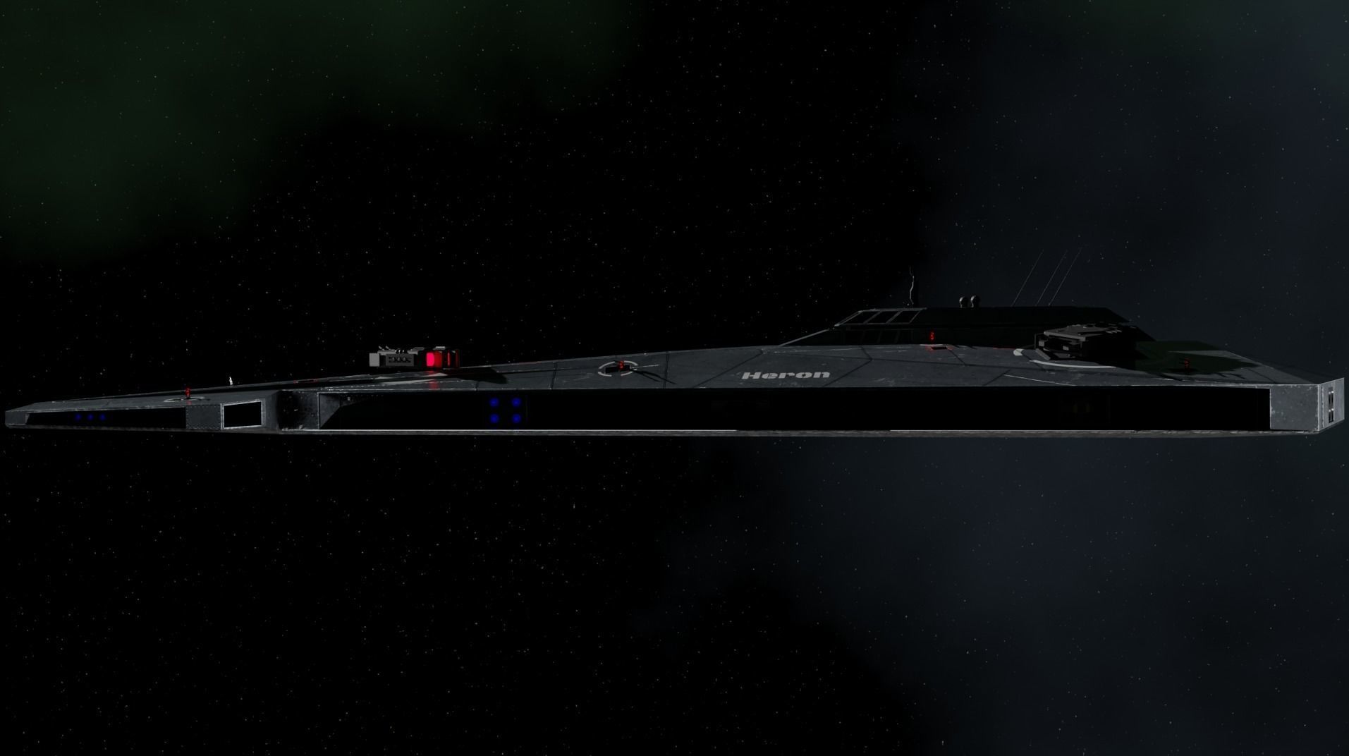 Heron-class Heavy Interceptor Frigate 3D model animated | CGTrader