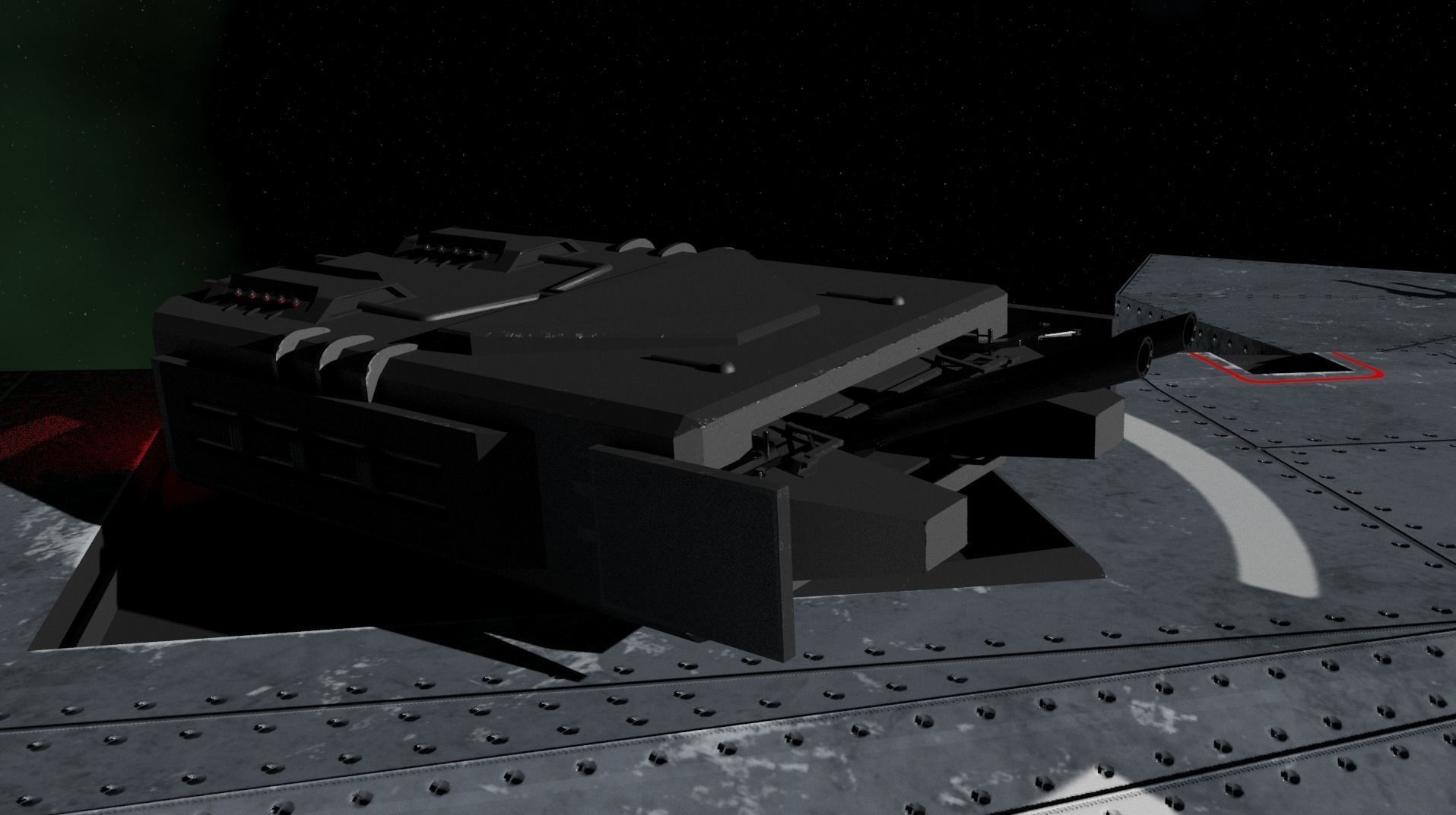 Heron-class Heavy Interceptor Frigate 3D model animated | CGTrader
