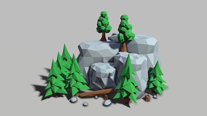 3D model Environment set VR / AR / low-poly | CGTrader