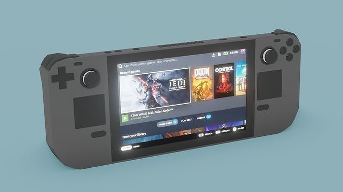 3D model Low Poly Steam Deck VR / AR / low-poly | CGTrader