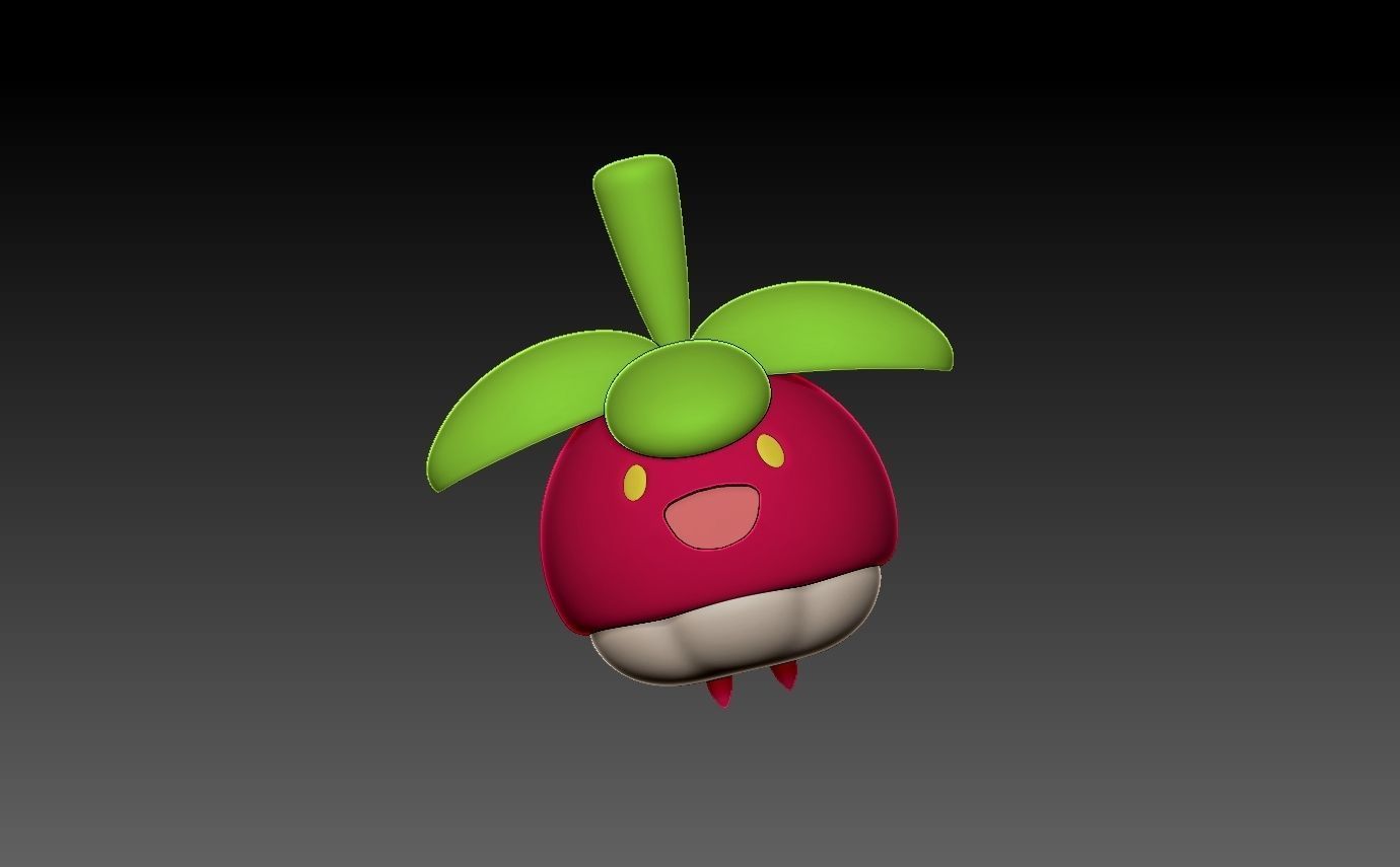 Pokemon bounsweet evolution pack 3D model 3D printable | CGTrader