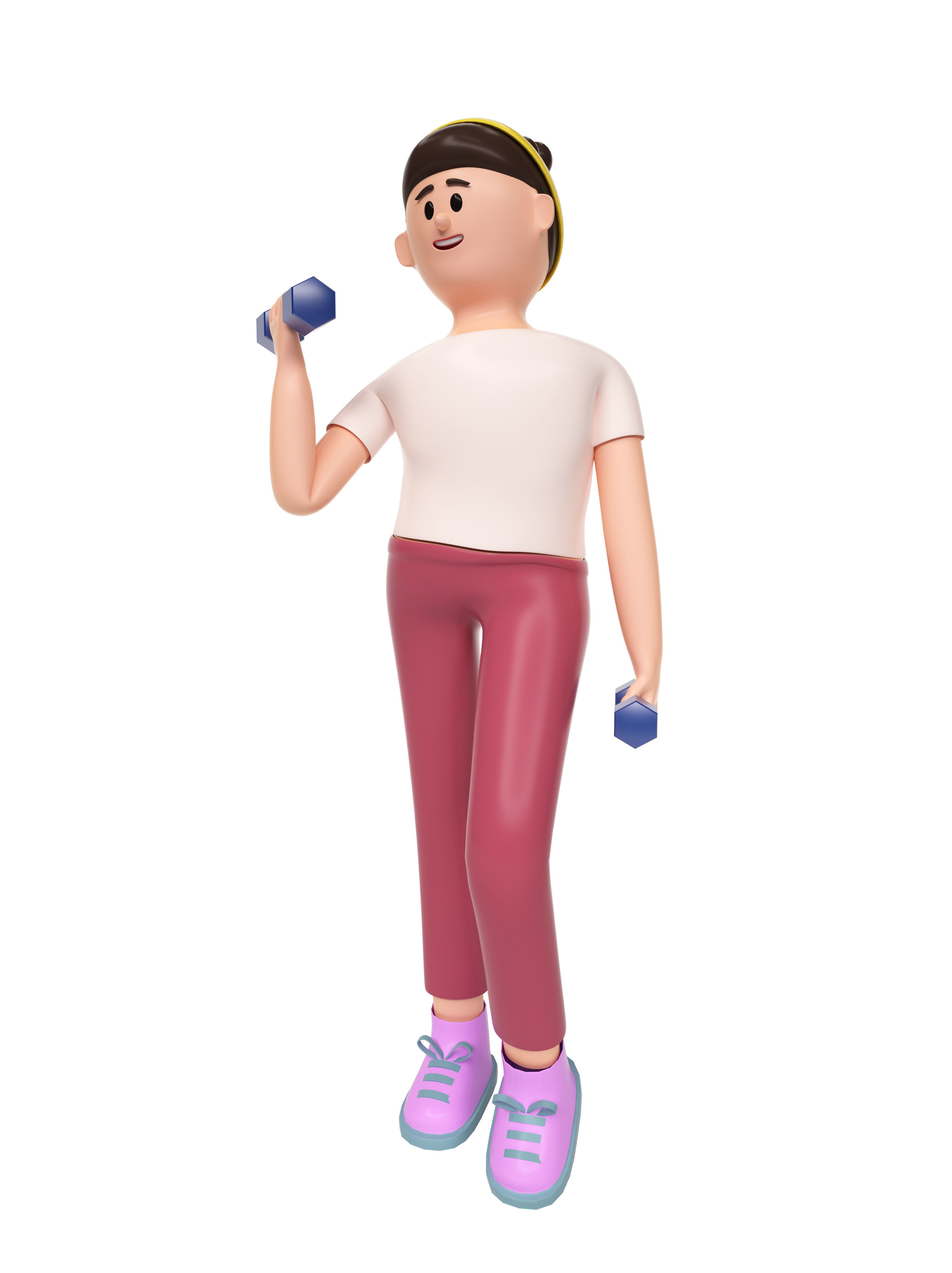 C4D model - sports and fitness figures 3D model | CGTrader