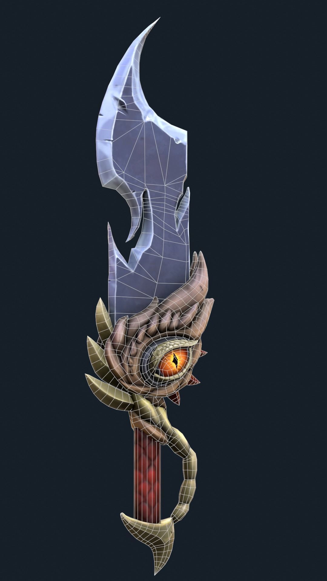 3D model Fireball Dagger 3d Model VR / AR / low-poly | CGTrader