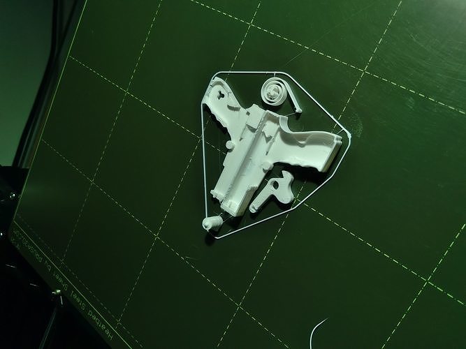 Gun Keychain 3D model 3D printable | CGTrader